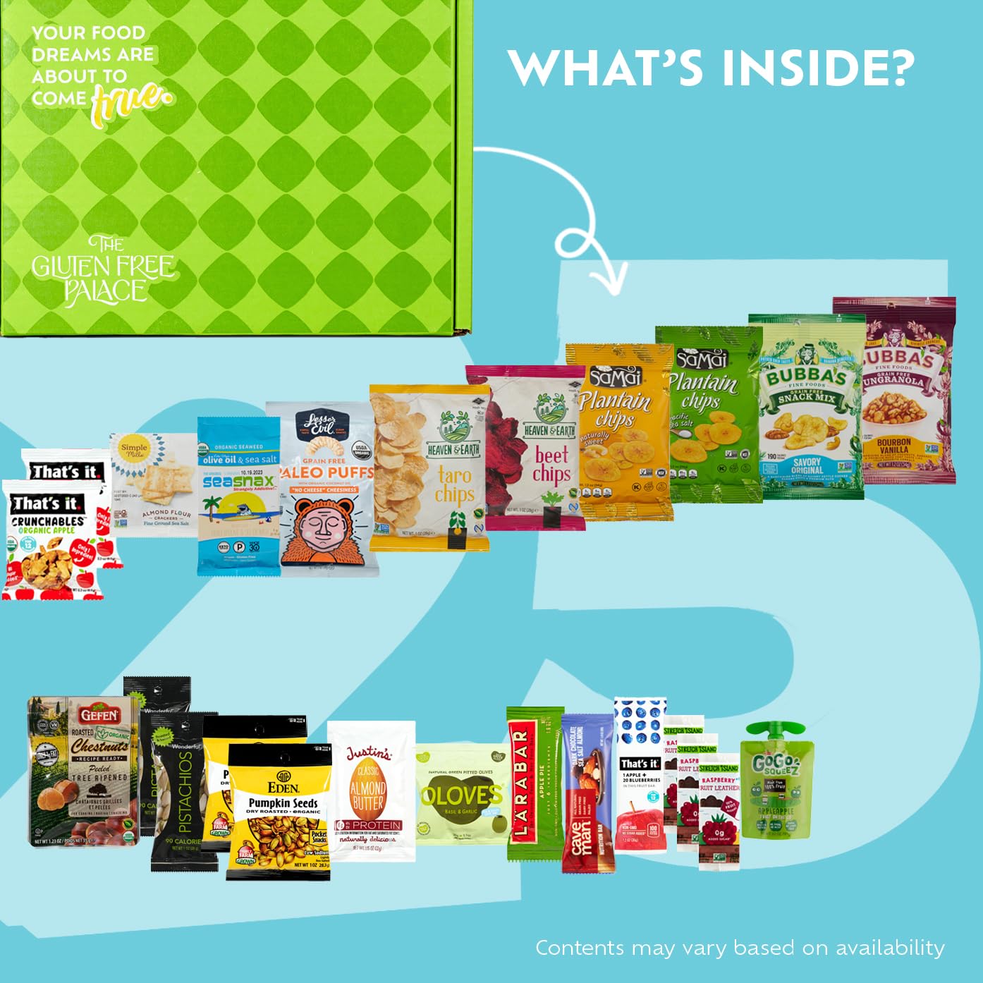 PALEO SNACKS Variety Pack for Adult | Healthy Snack Box [25 ...