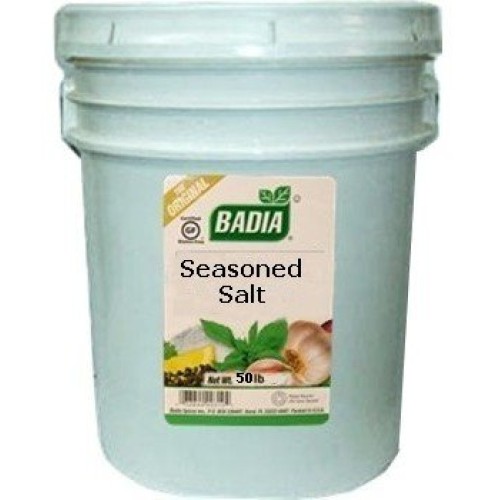 Badia Seasoned Salt 50 lbs Pail Institutional Size