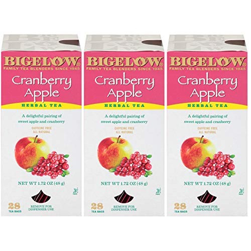 Bigelow Cranberry Apple Herbal Tea Bags 28-Count Box (Pack ...