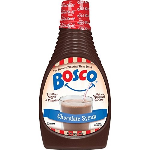 Bosco Syrup, Chocolate, 15 Ounce (Pack of 6)