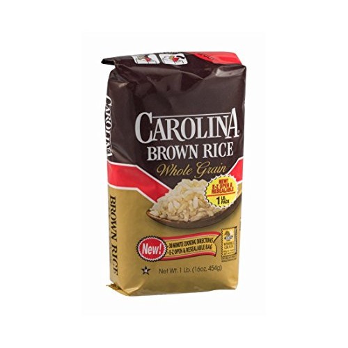 Carolina Brown Rice Whole Grain 16 Oz. Pack Of 3.
