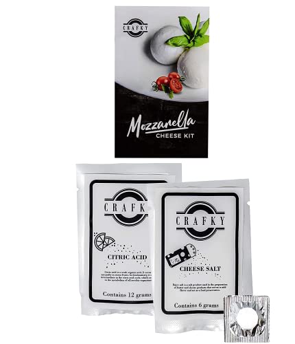 Crafky Fresh Mozzarella Cheese Making Kit – Easy DIY Cheese ...