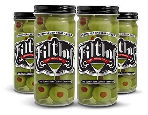 Filthy Food Filthy Pimento Stuffed Olives - Premium Martini ...
