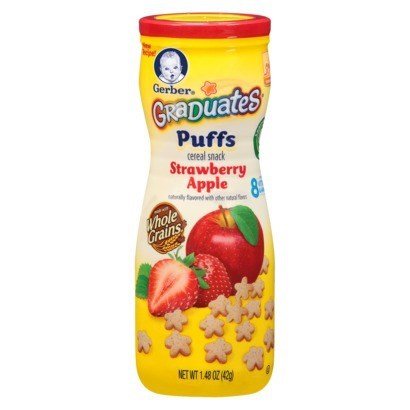 Gerber Graduates Up-Age Strawberry Apple Puff Snack, 1.48 ...