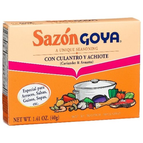 Goya Sazon Cilantro-achiote Seasoning 1.41 Oz (3 Pack)