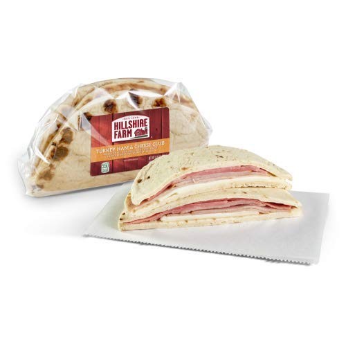 Hillshire Farm, Turkey Ham & Cheese Club Flatbread Sandwich,