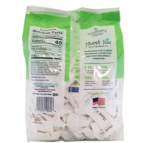 Hospitality Mints Buttermints, Individually Wrapped Mints ...