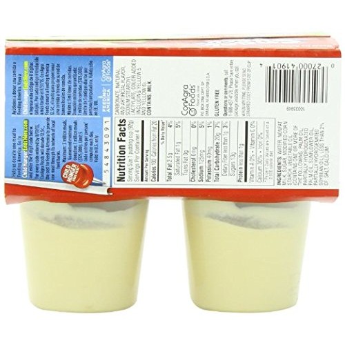 Hunts Snack Pack Vanilla Pudding FRESH (12 Cups Total 39 ...
