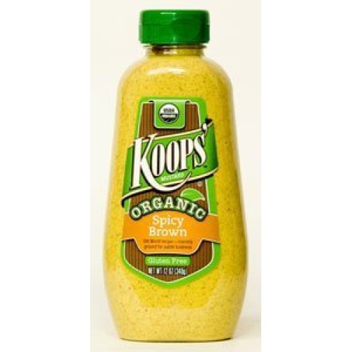 Koops, Mustard Spicy Brown Organic, 12 Ounce