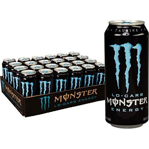 Monster Energy, Lo-Carb Monster, Low Carb Energy Drink, 16 ...