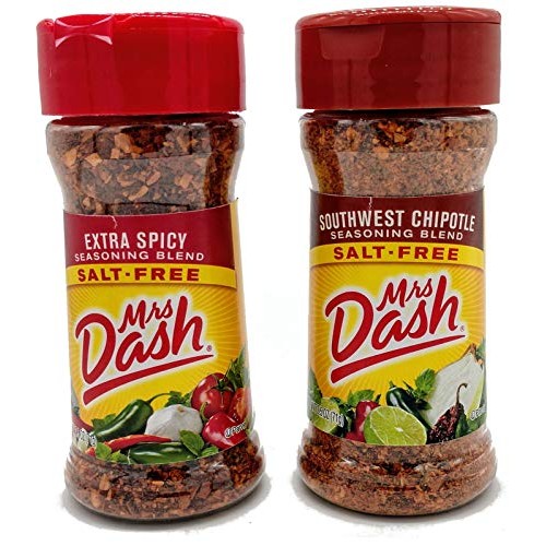 Mrs Dash Salt Free Seasoning Extra Spicy and Southwest Chipotle ...