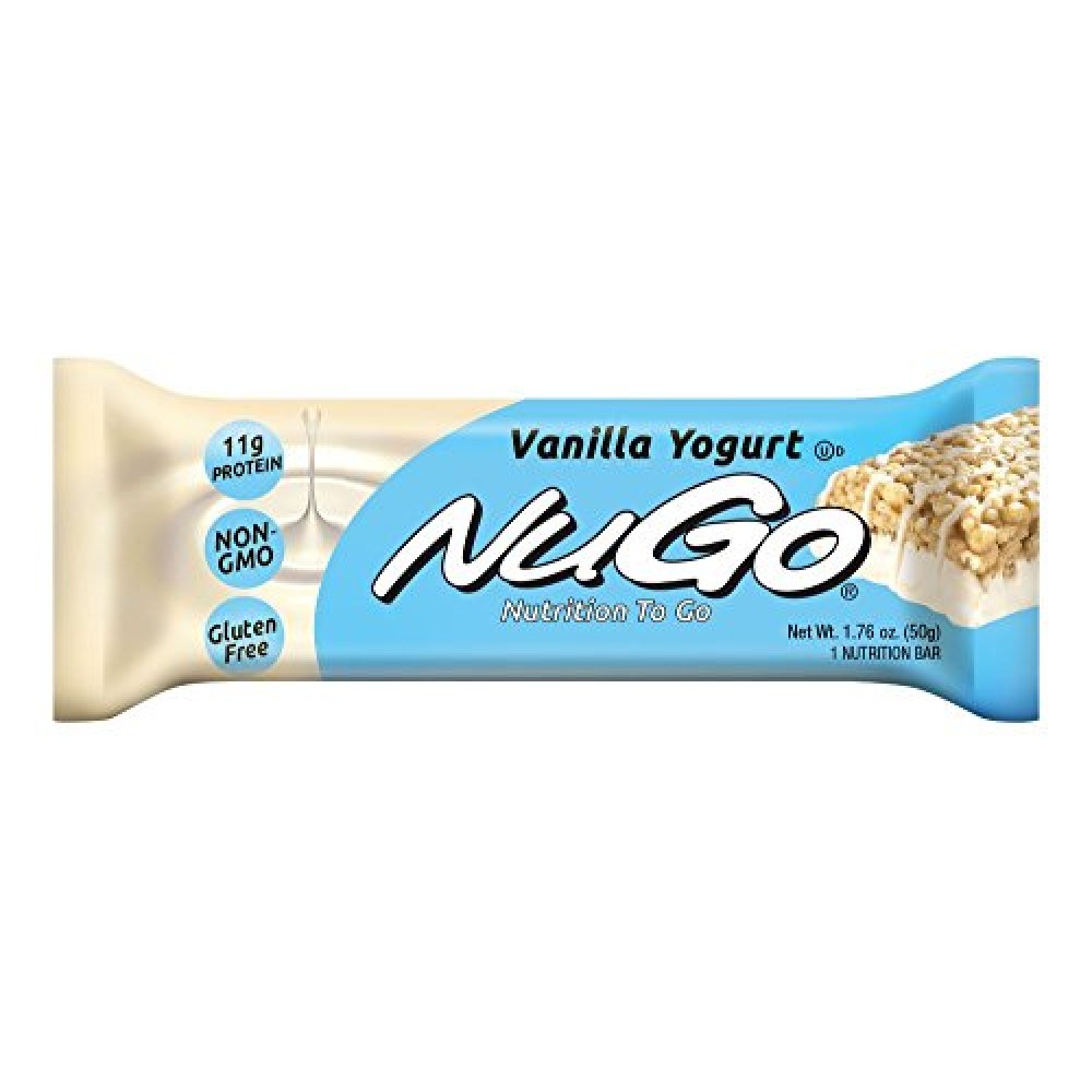 NuGo Protein Bar, Vanilla Yogurt, 11g Protein, 170 Calories,