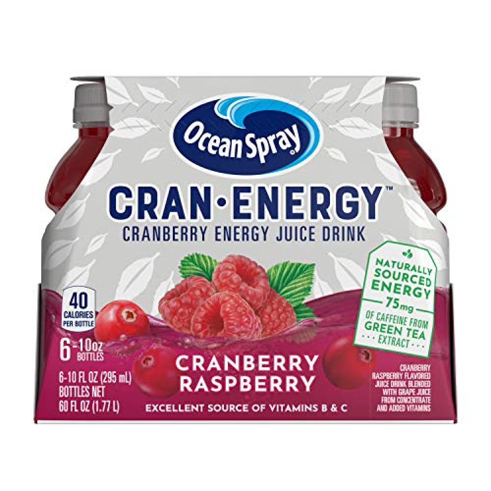 Ocean Spray Cran-Energy, Cranberry Raspberry Energy Juice ...