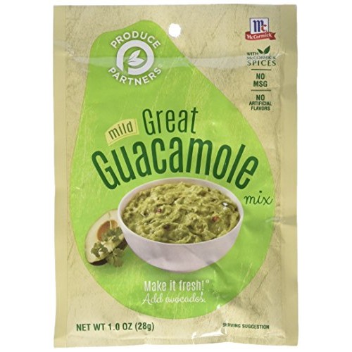 Produce Partners Guacamole Mix, mild, 1-oz. packet