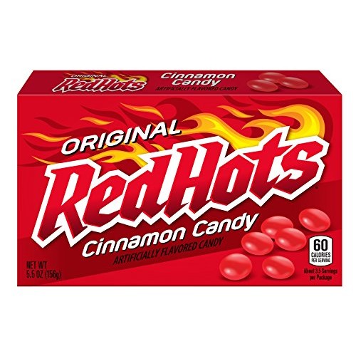 Red Hots Cinnamon Candy, 5.5 Ounce Box, Pack of 12