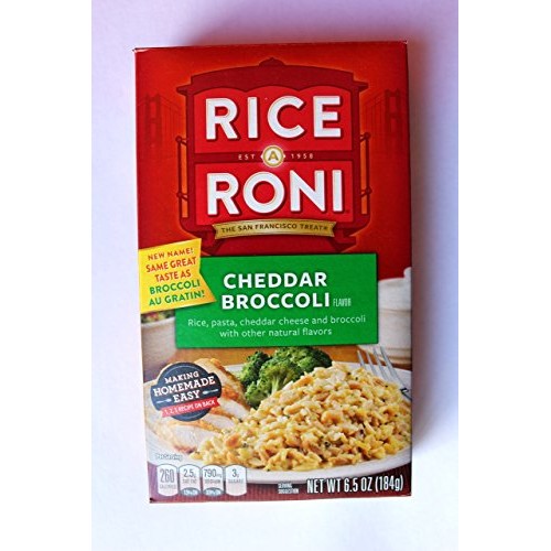 Rice A Roni, Cheddar Broccoli, 6.5oz Box Pack of 6