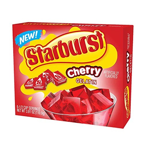Starburst Gelatin variety pack, 4 flavor Lemon, Blue Raspberry,