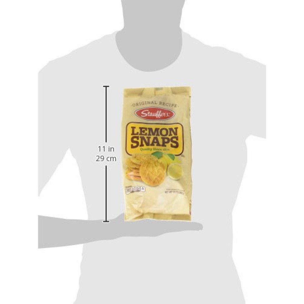 Stauffers Lemon Snaps Bag, 14-Ounce Bags (Pack of 6)