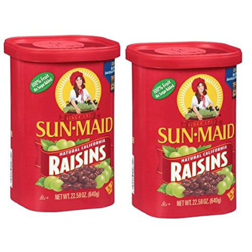 Sun Maid Natural California Raisins , 22.58oz (Pack of 2)