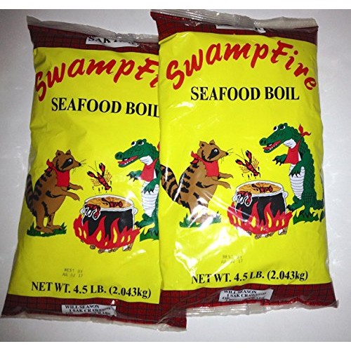 Swamp Fire Seafood Boil Crawfish, Crab, Shrimp 4.5# 2pk