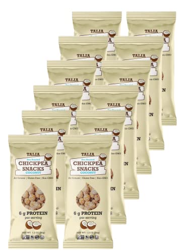 Talia Dry Roasted Chickpea Healthy Snacks, Sweet Coconut,