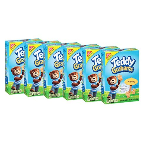 Teddy Grahams Honey Graham Snacks, 6 - 10 oz Boxes