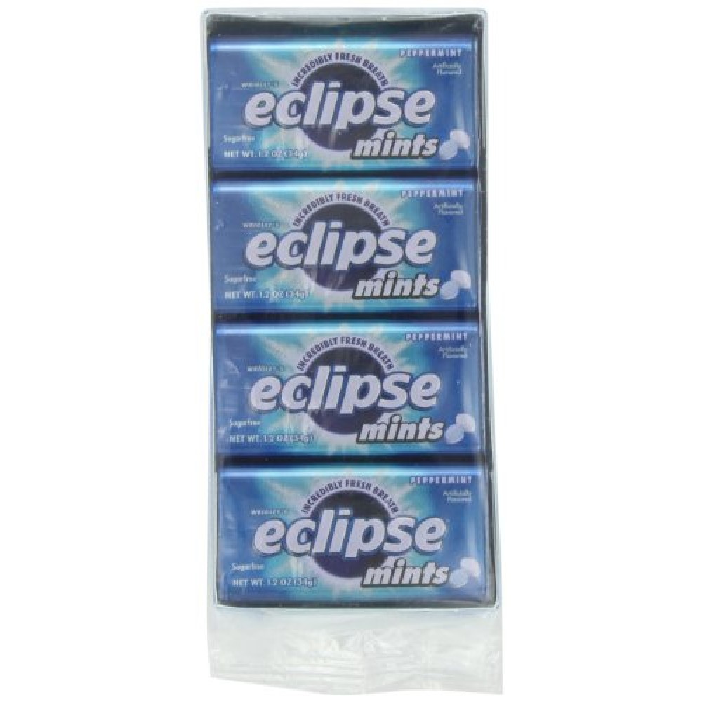 Wrigleys Eclipse Mints Peppermint, 1.2 oz. (Pack of 8)