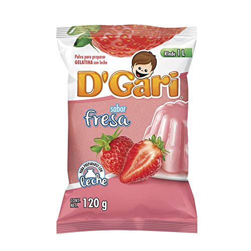 D'Gari Gelatin Dessert Strawberry- Dgari fresa 5 pack ...