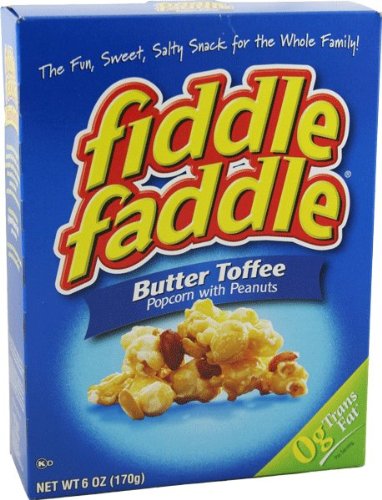 Fiddle Faddle Butter Toffee Popcorn with Peanuts (Six Boxes)