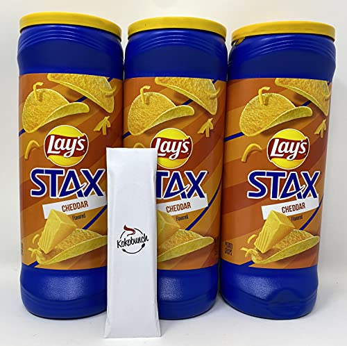 Lays Stax Chips Potato Crisp Cheddar Snack Pack Chip Flavors ...