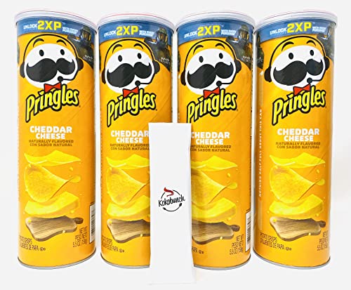 Pringles Cheddar Cheese Potato Crisps Chips Bundle with ...