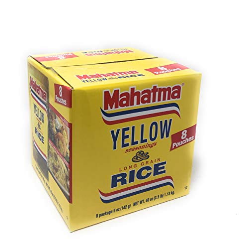 Mahatma Saffron Yellow Rice with Seasoning 5 oz ~ 8 pouches