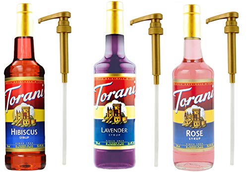 Torani Syrup PLUS 3 Pumps, for Cocktails, Mocktails and Tea,